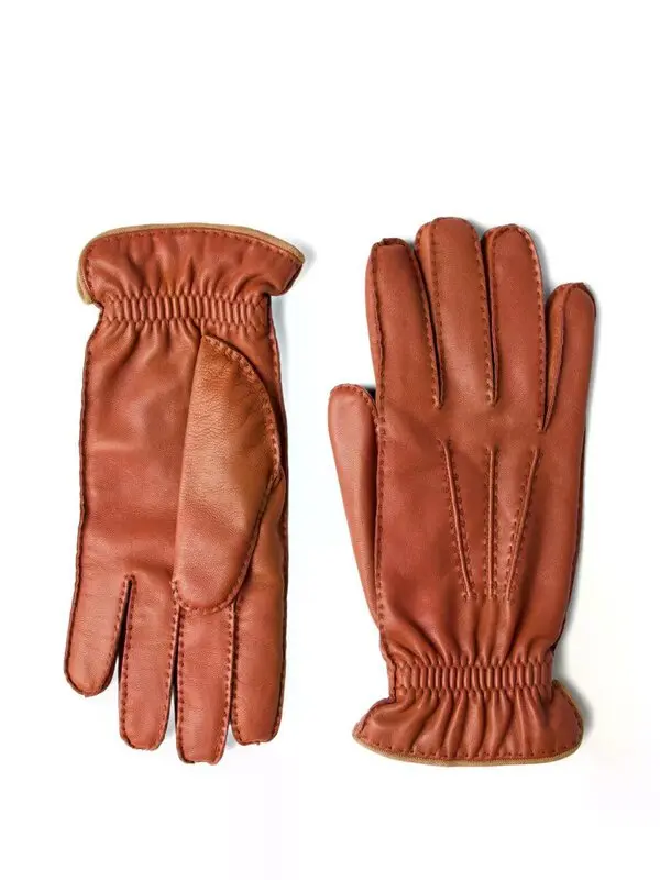 Brunello Cucinelli Nappa Leather Gloves - Brown