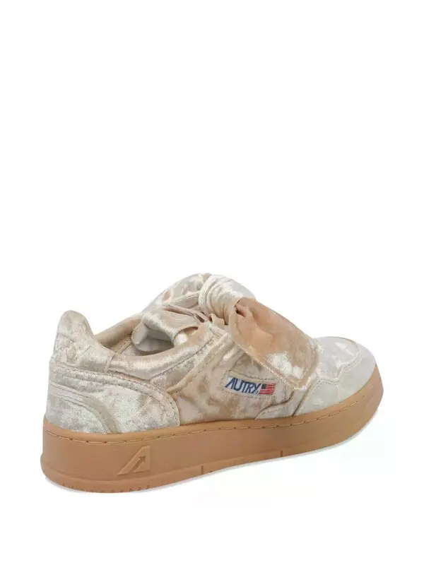 AUTRY Medalist Sneakers With Bow Detail - Neutrals