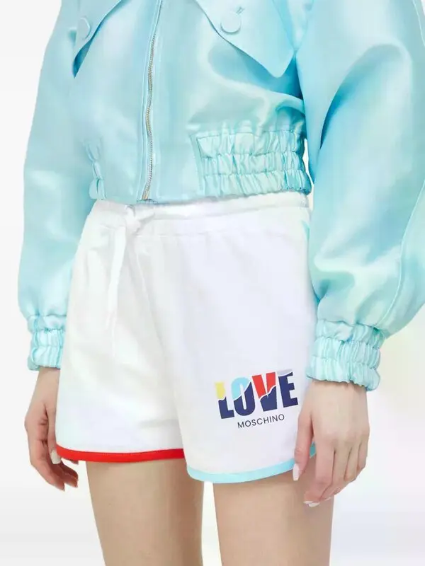 Moschino Drawstring Shorts - White
