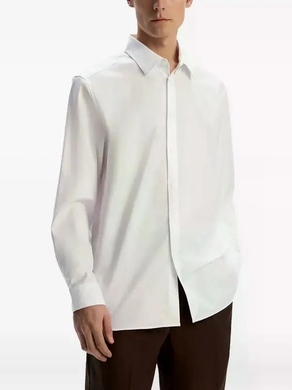 12 STOREEZ Button Wrinkle-resistant Cotton Shirt