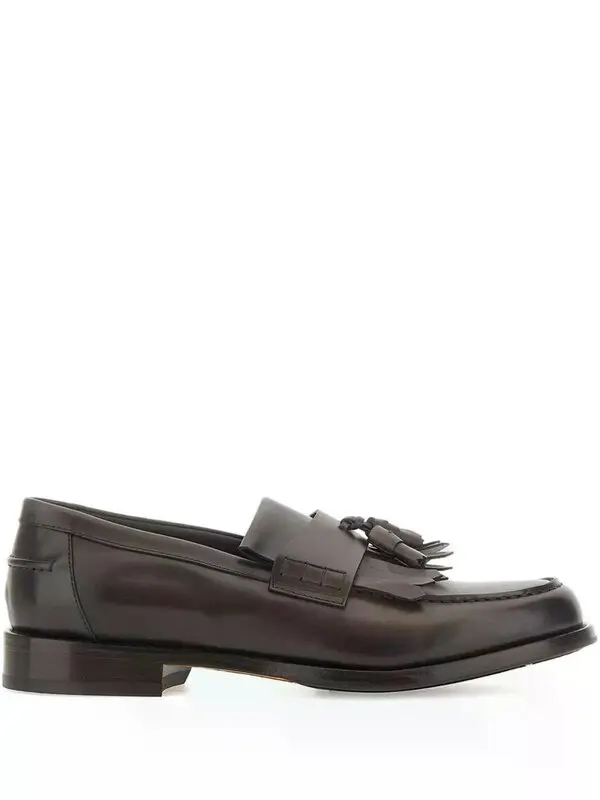 DOUCAL'S Decò Tassels Leather Loafers