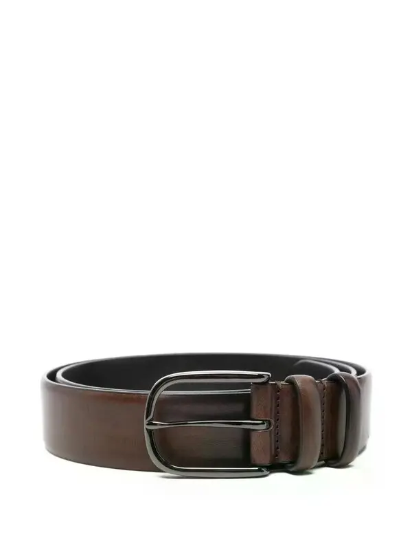 Officine Creative Leather Buckle Belt - Brown