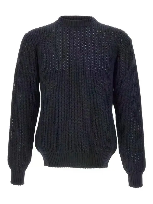FILIPPO DE LAURENTIIS Ribbed Wool Sweater - Blue