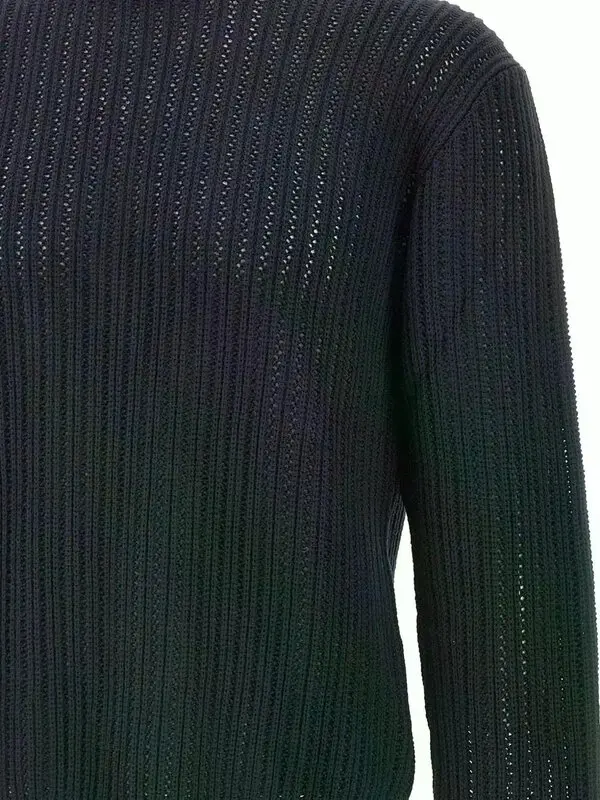 FILIPPO DE LAURENTIIS Ribbed Wool Sweater - Blue