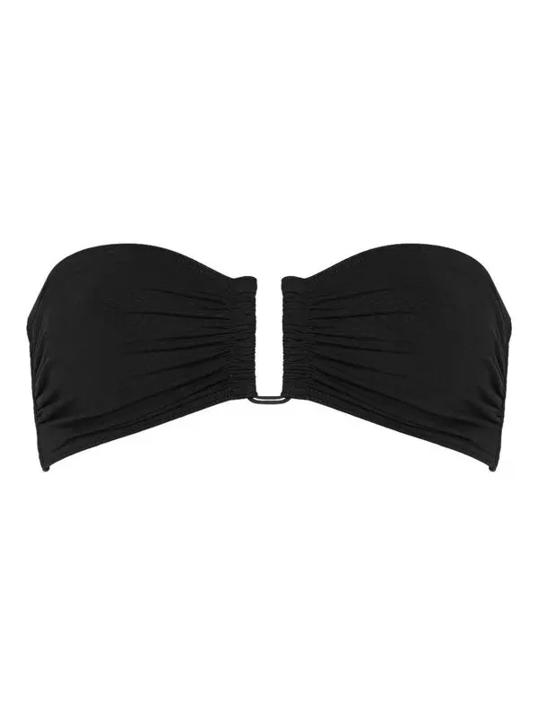 ERES Ruched-detail Bikini Top - Black