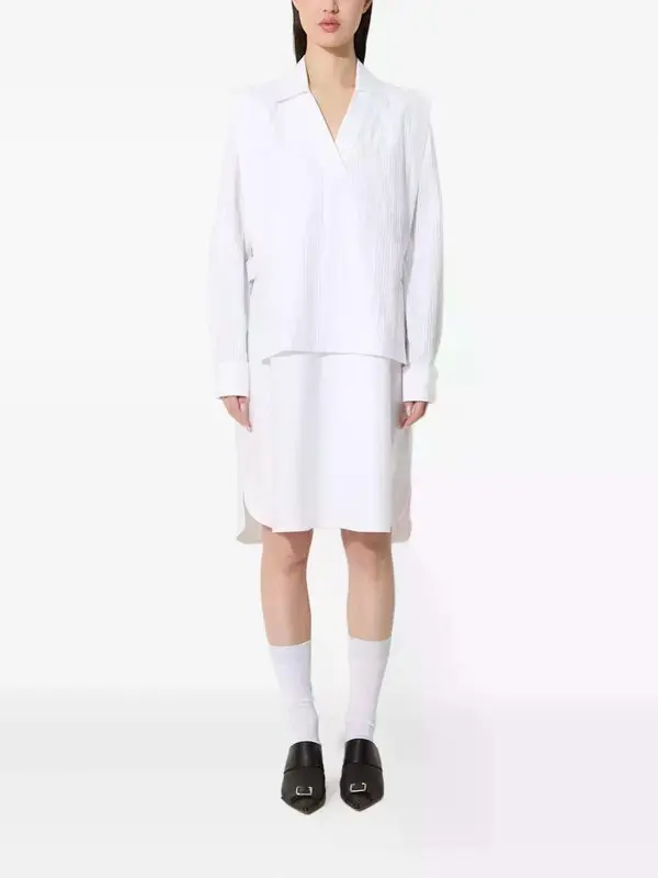 Kenzo V-neck Midi Shirt Dress