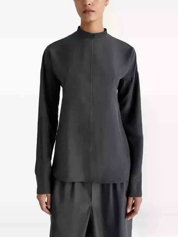 LEMAIRE Long-sleeve Plastron Blouse