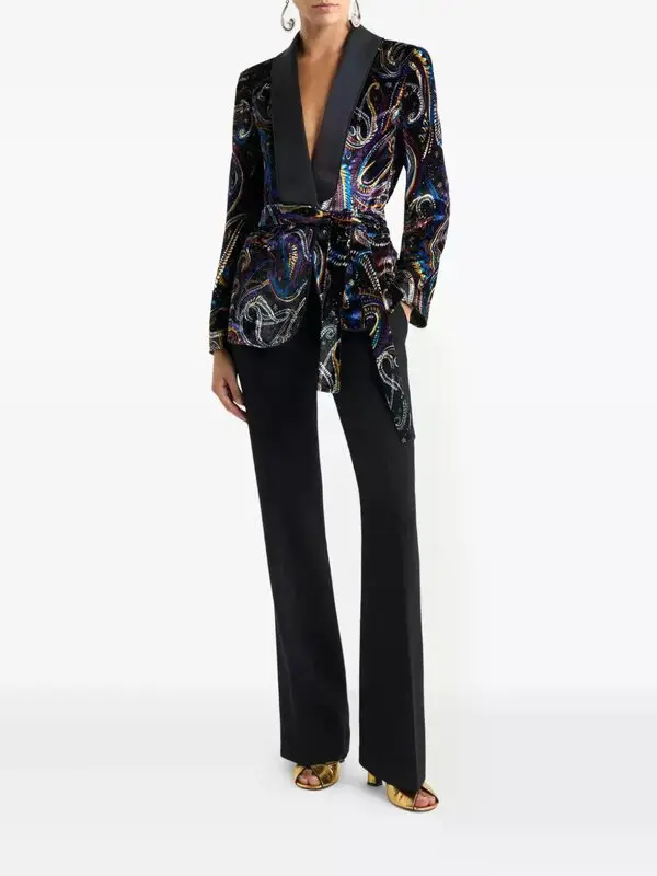 Etro Paisley Velvet Blazer