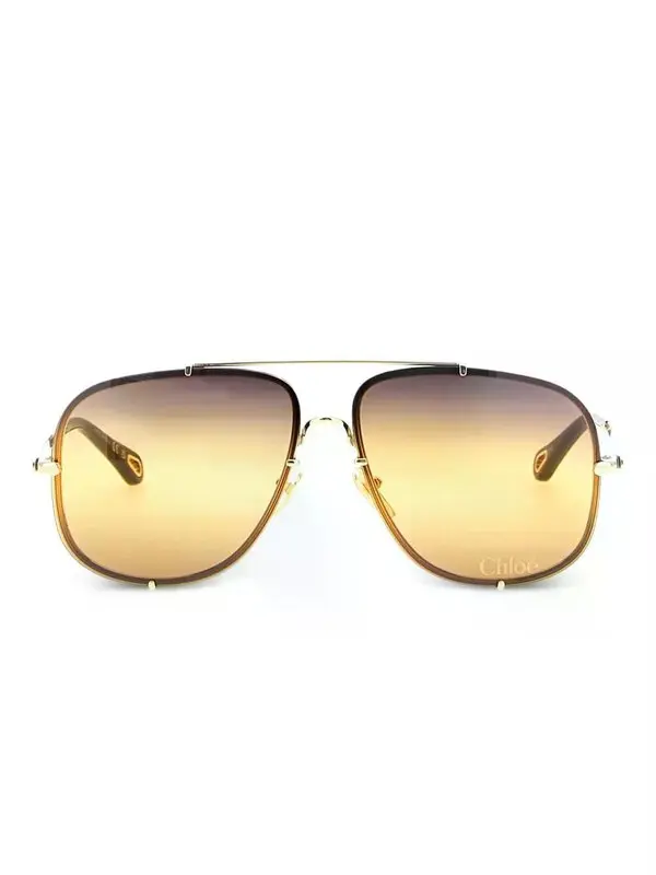 Chloé Pilot-frame Sunglasses - Gold