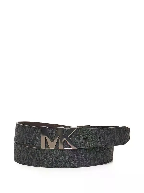 Michael Kors Logo-pattern Buckle Belt - Grey