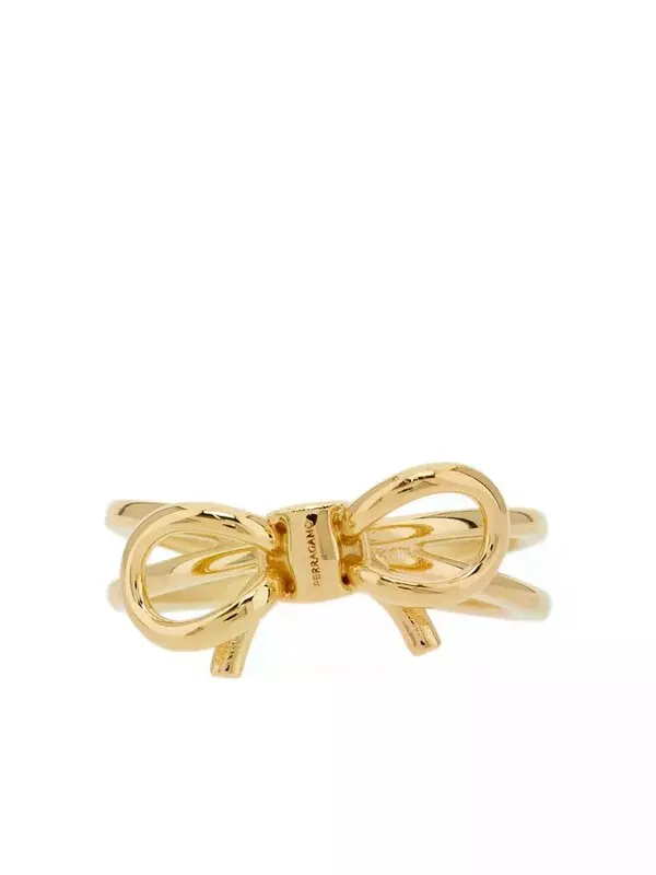 FERRAGAMO Bow Double-band Ring