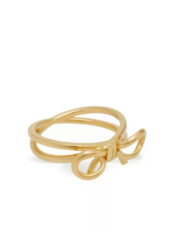FERRAGAMO Bow Double-band Ring