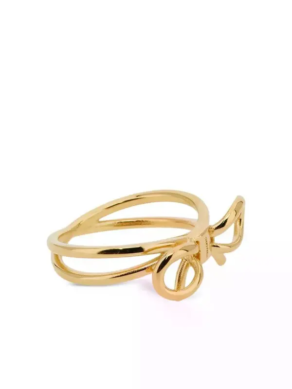FERRAGAMO Bow Double-band Ring