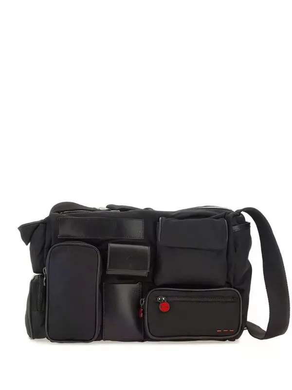 Kiton Zip Pocket Shoulder Bag - Black