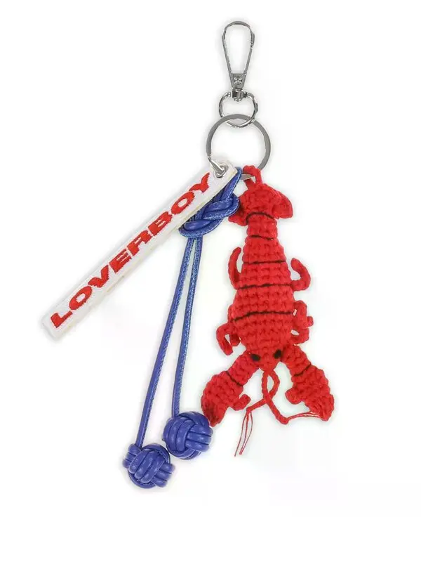 CHARLES JEFFREY Lobster-charm Knotted Keyring - Red