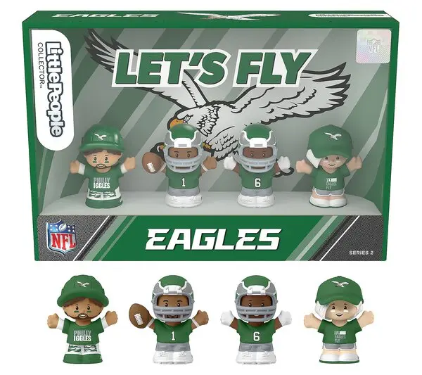 NFL As Is Little People Collectorseries 2 Team Figurine 4 Pack - One-color