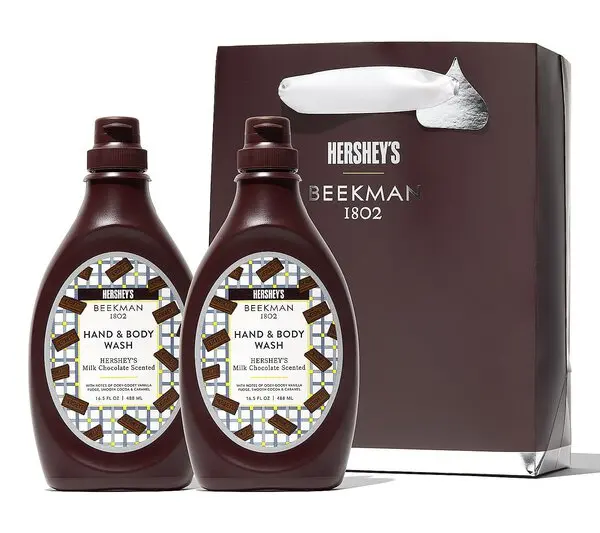 BEEKMAN 1802 X Hershey's Chocolate Bottle Hand & Body Wash Duo - One-color