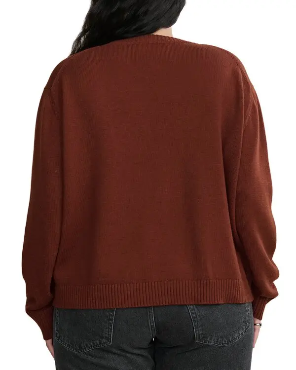 Jenni Kayne Simone V-neck Sweater - Rust