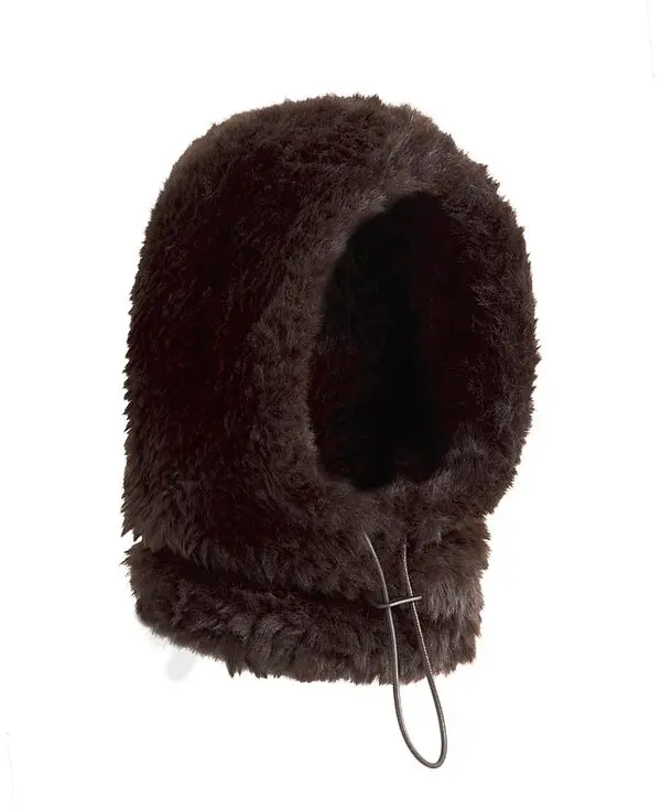 Rudsak Faux Fur Balaclava - Brown
