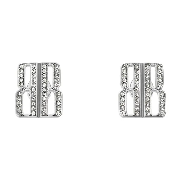 Balenciaga Nano Stud Xs Earrings - Silver