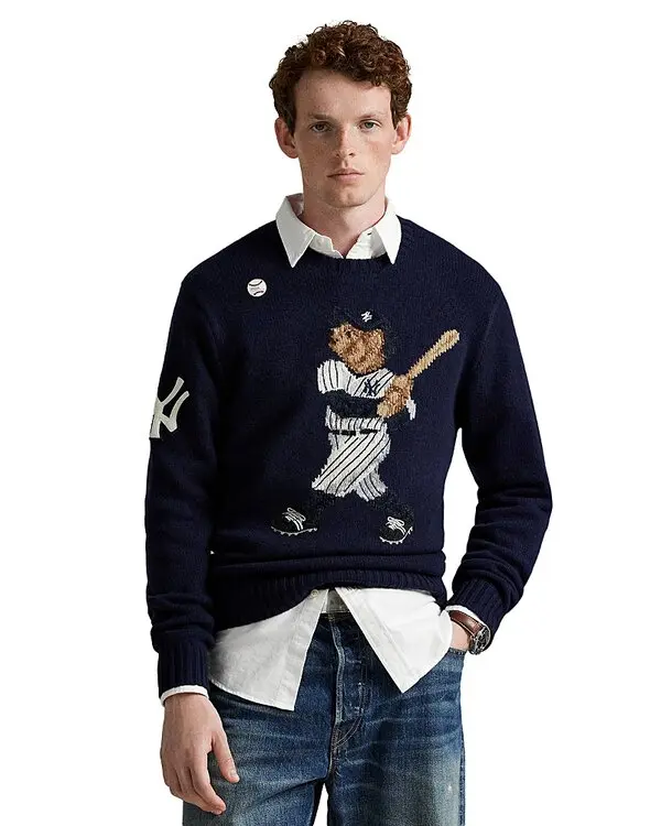 Polo Ralph Lauren Yankees Bear Sweater - Navy Multi