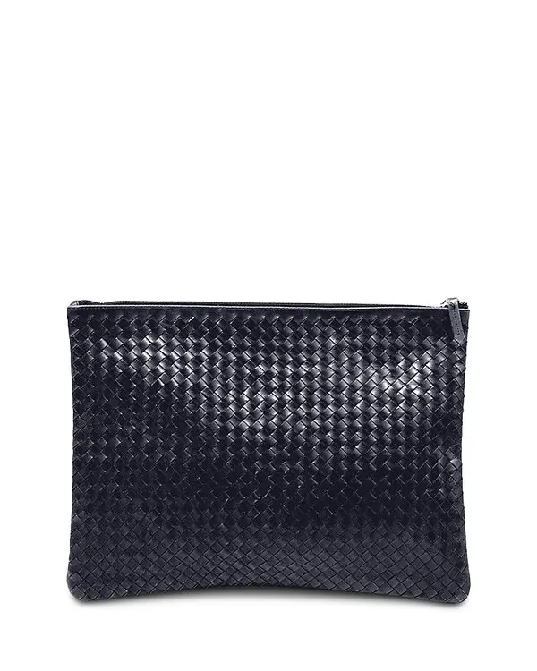 Dragon Diffusion Interlaced Leather Pochette - Black
