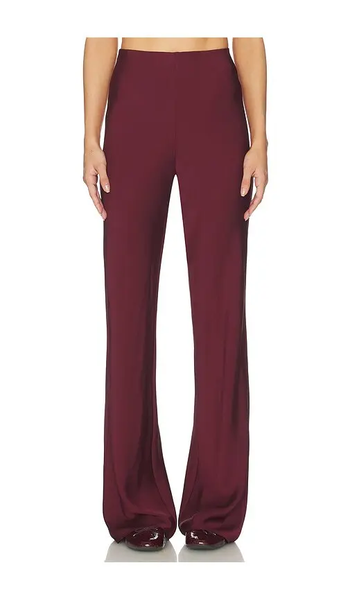 SRG Lennon Silk Pant - Oxblood