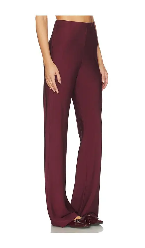 SRG Lennon Silk Pant - Oxblood