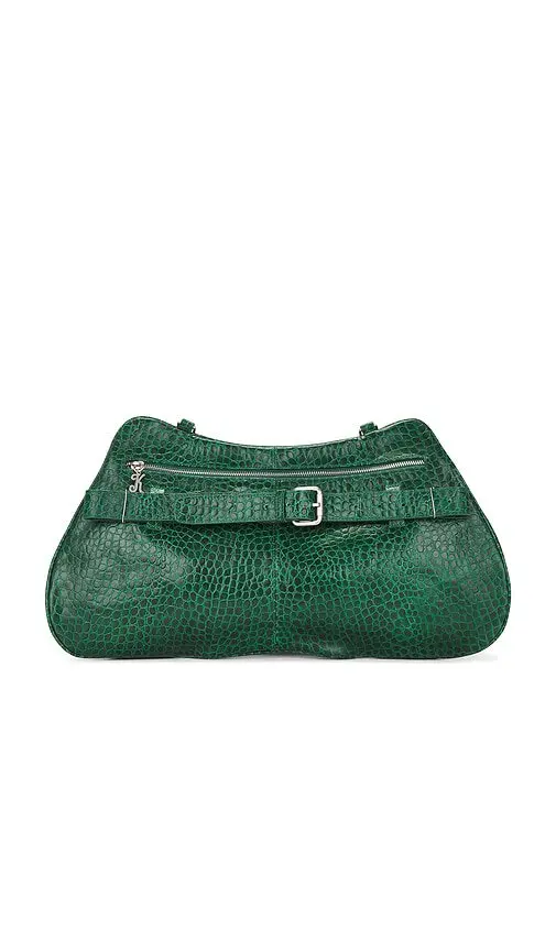 KIM SHUI Croc-embossed Shoulder Bag