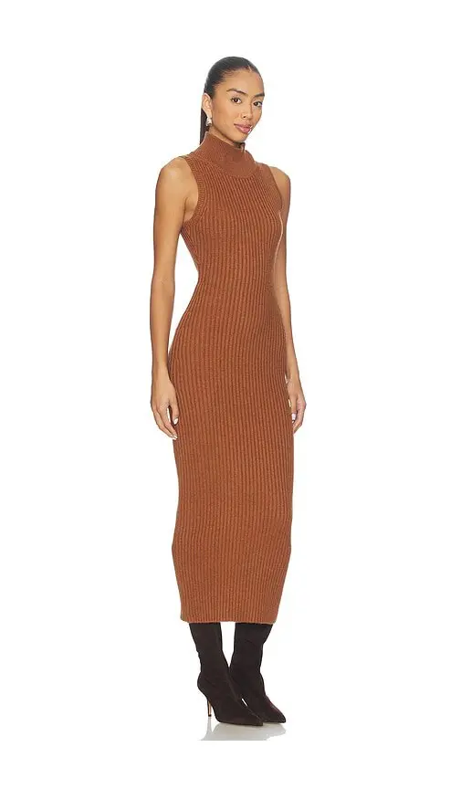 LOVERS AND FRIENDS Cary Mock Neck Midi Dress
