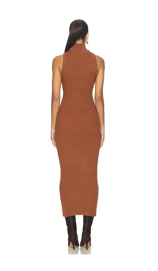 LOVERS AND FRIENDS Cary Mock Neck Midi Dress