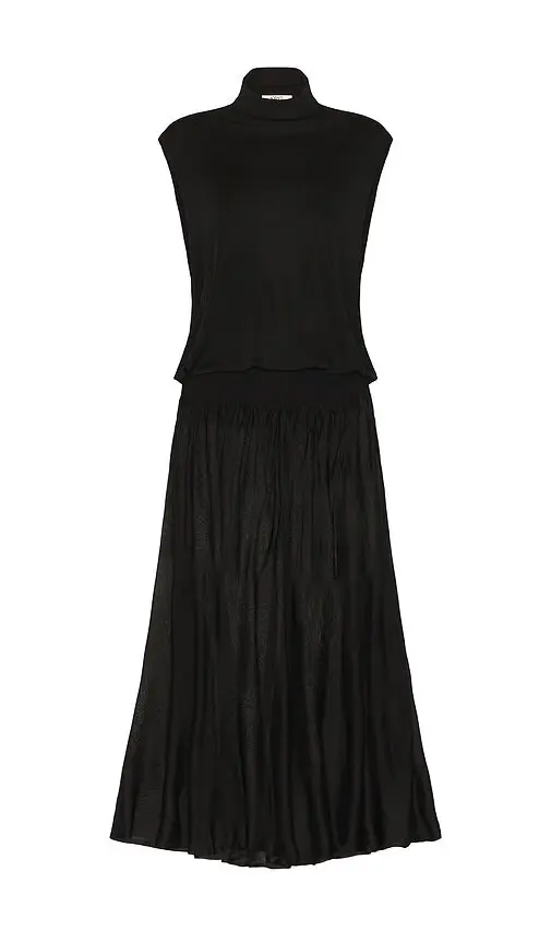 black dress film Moonrising Sheer Blouson Dress Black main image 0