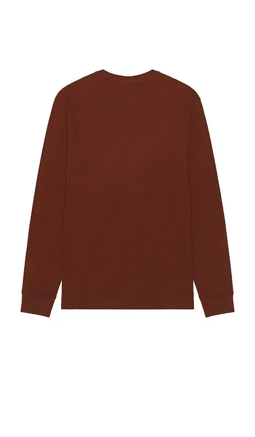 Vince Jersey Pocket Crewneck Tee In Brown - Copperhead