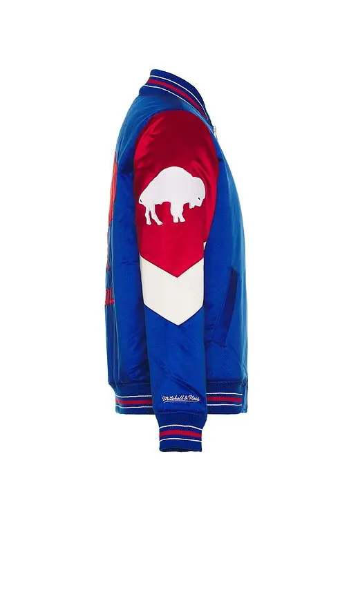Mitchell & Ness Nfl Bills Throw It Back Heavyweight Satin Jacket