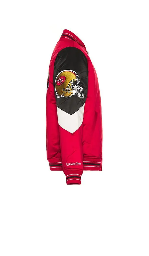 Mitchell & Ness Nfl 49ers Throw It Back Heavyweight Satin Jacket