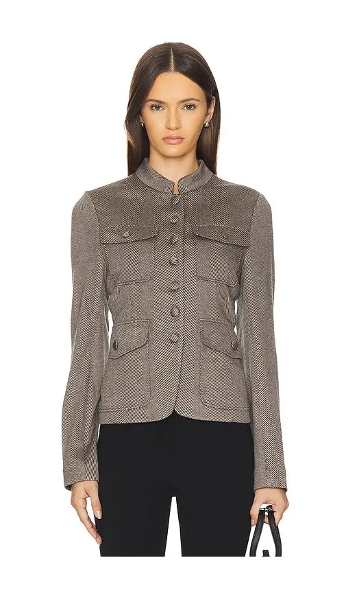 Rag & Bone Mercer Ponte Blazer - Brown Multi
