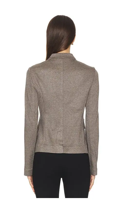 Rag & Bone Mercer Ponte Blazer - Brown Multi