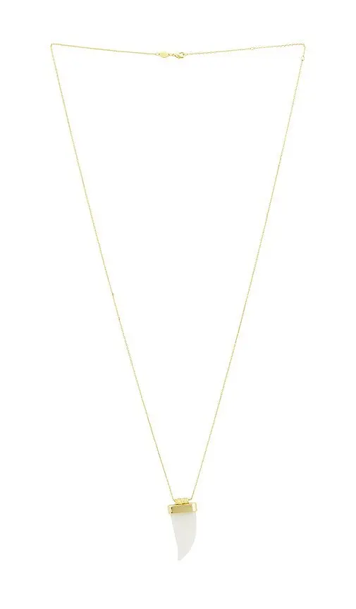 Anni Lu Jaws Big Wave Necklace - Gold