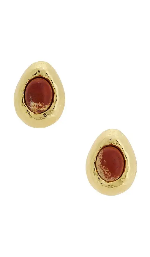 Anni Lu On Top Stud Earrings - Cherry