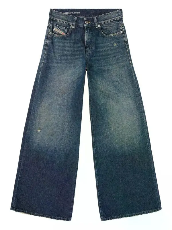 DIESEL® D-akemi Wide Leg Jeans - Blue