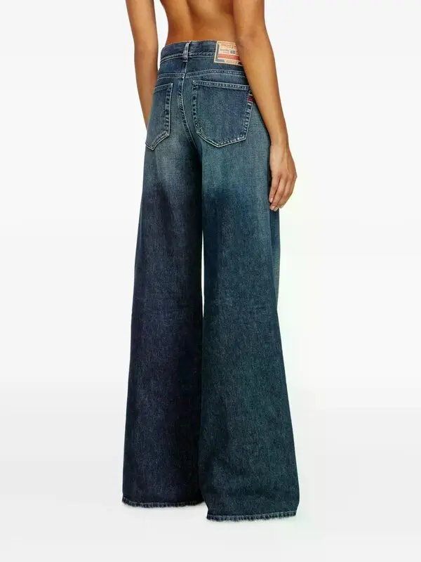 DIESEL® D-akemi Wide Leg Jeans - Blue