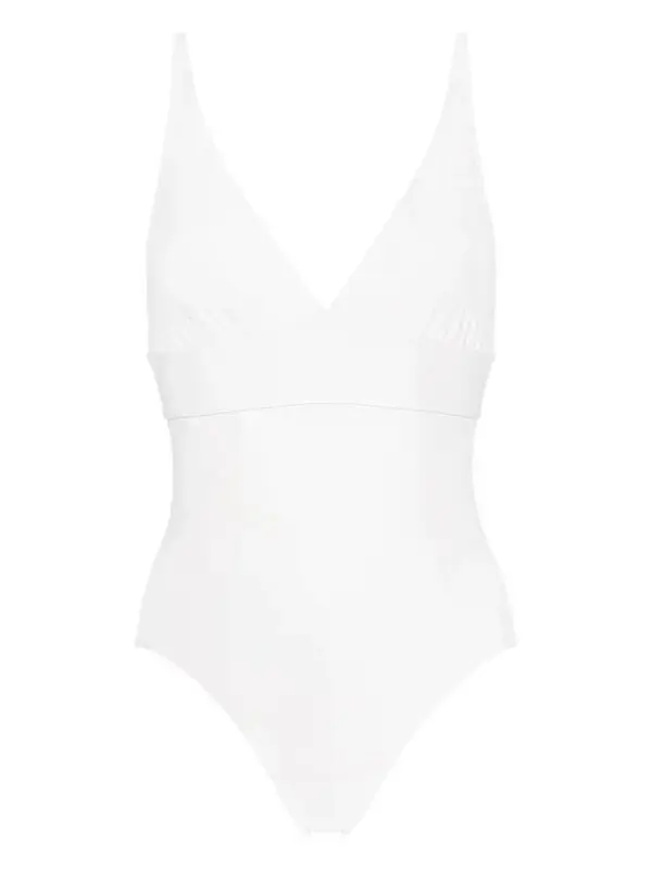 ERES Larcin V-neck Swimsuit - White