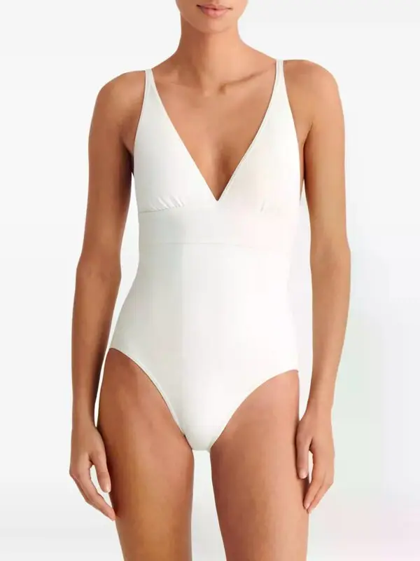 ERES Larcin V-neck Swimsuit - White