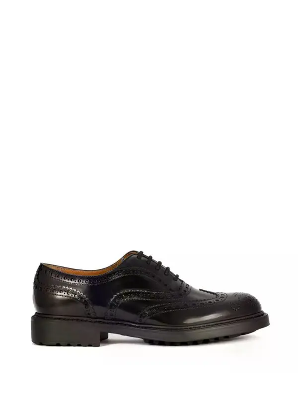 DOUCAL'S Brogue Lace-up Shoes - Black