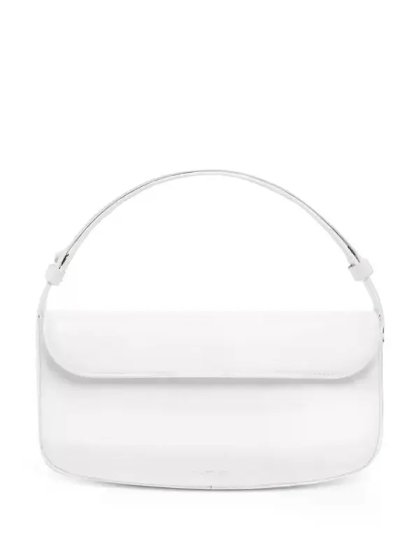 COURREGES Curved-flap Shoulder Bag - White