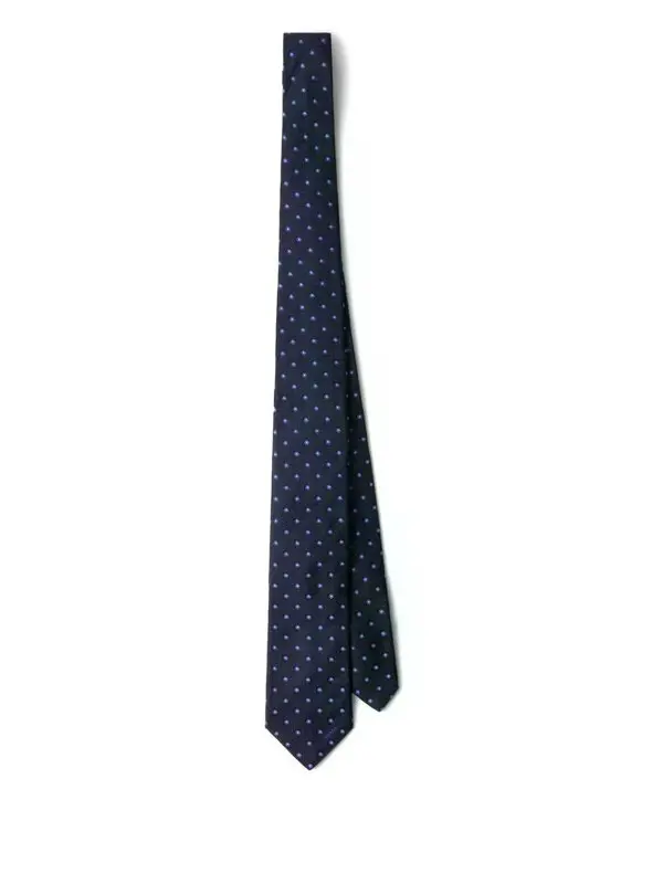 Prada Dot-pattern Silk Neck Tie