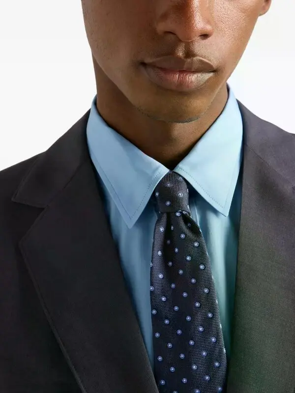 Prada Dot-pattern Silk Neck Tie