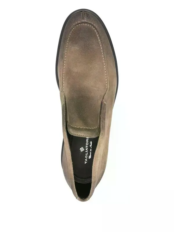 Tagliatore Suede Loafers - Neutrals