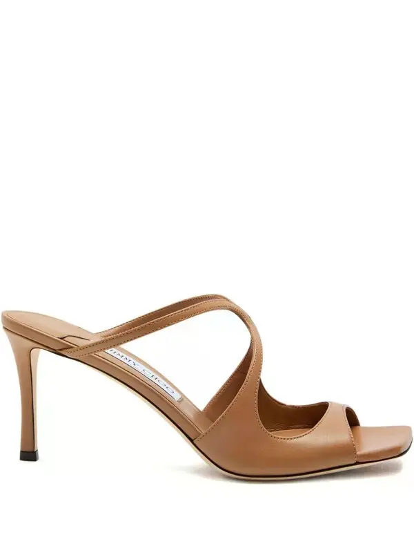 JIMMY CHOO 75mm Anise Sandals - Brown