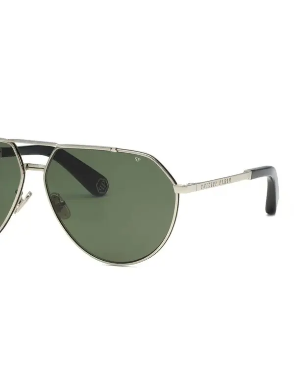 Philipp Plein Pilot-frame Sunglasses - Silver